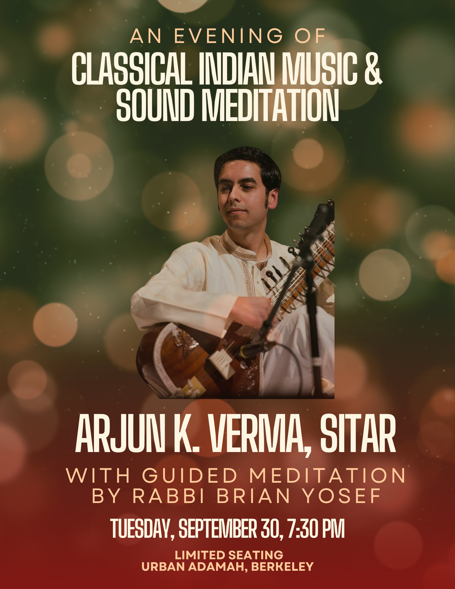 Arjun Verma Concert – Torah of Awakening High Holy Days